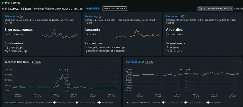 New Relic - Change Tracking